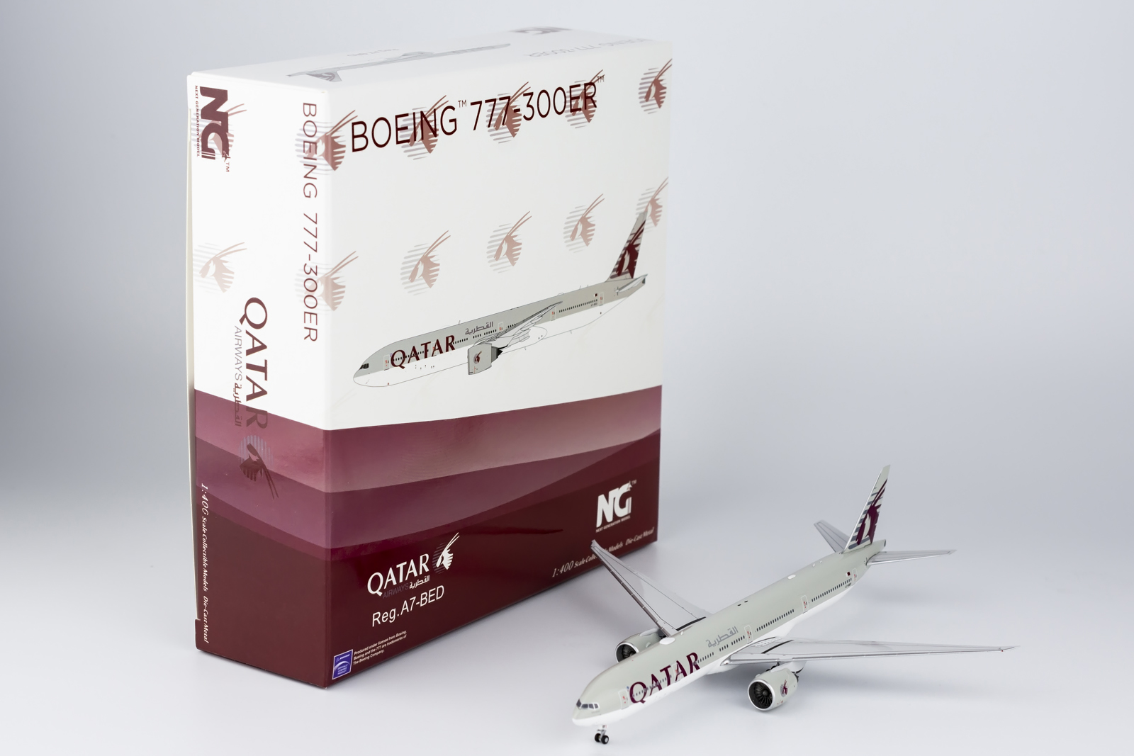 ScaleModelStore.com :: NG Models 1:400 - 73012 - Qatar Airways Boeing ...
