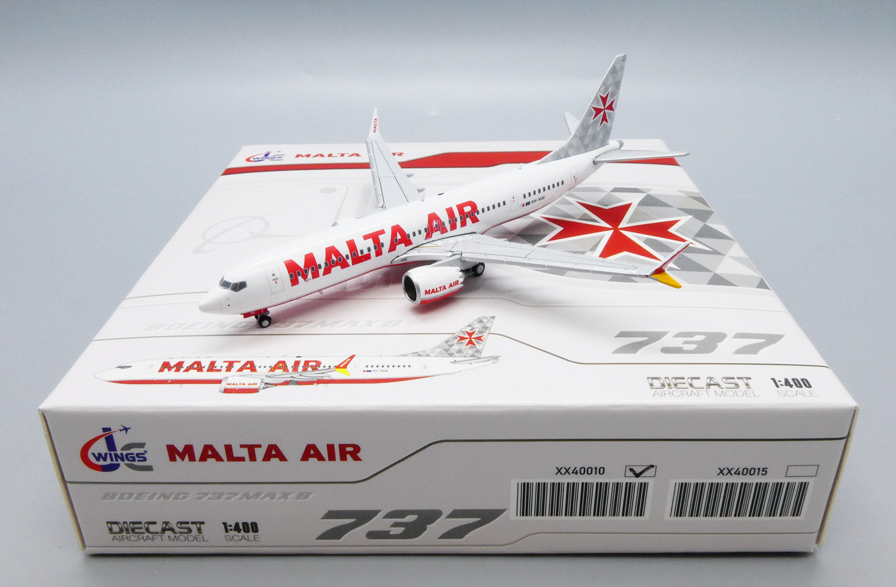 ScaleModelStore.com :: JC Wings 1:400 - XX40010 - Malta Air Boeing 737 ...